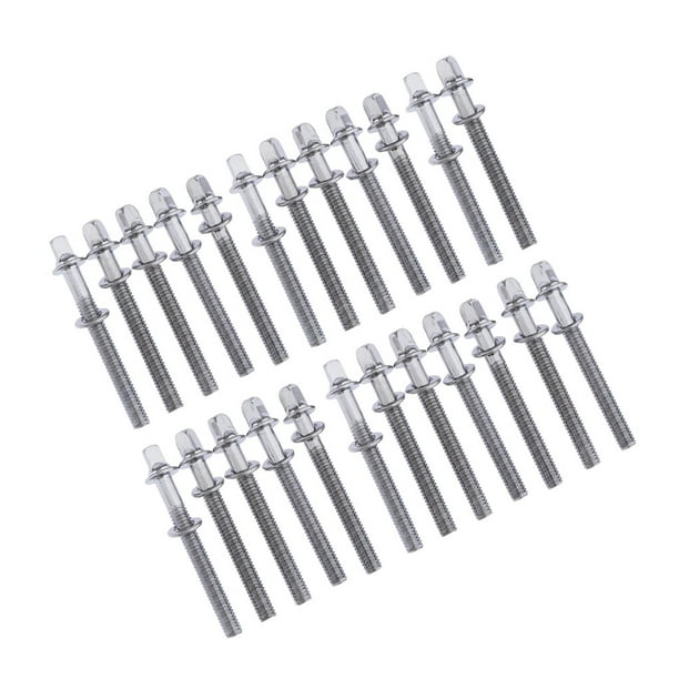 wolftale 24 Pieces Drum Screws Drum Tension Rods Screw Rod Replacement ...