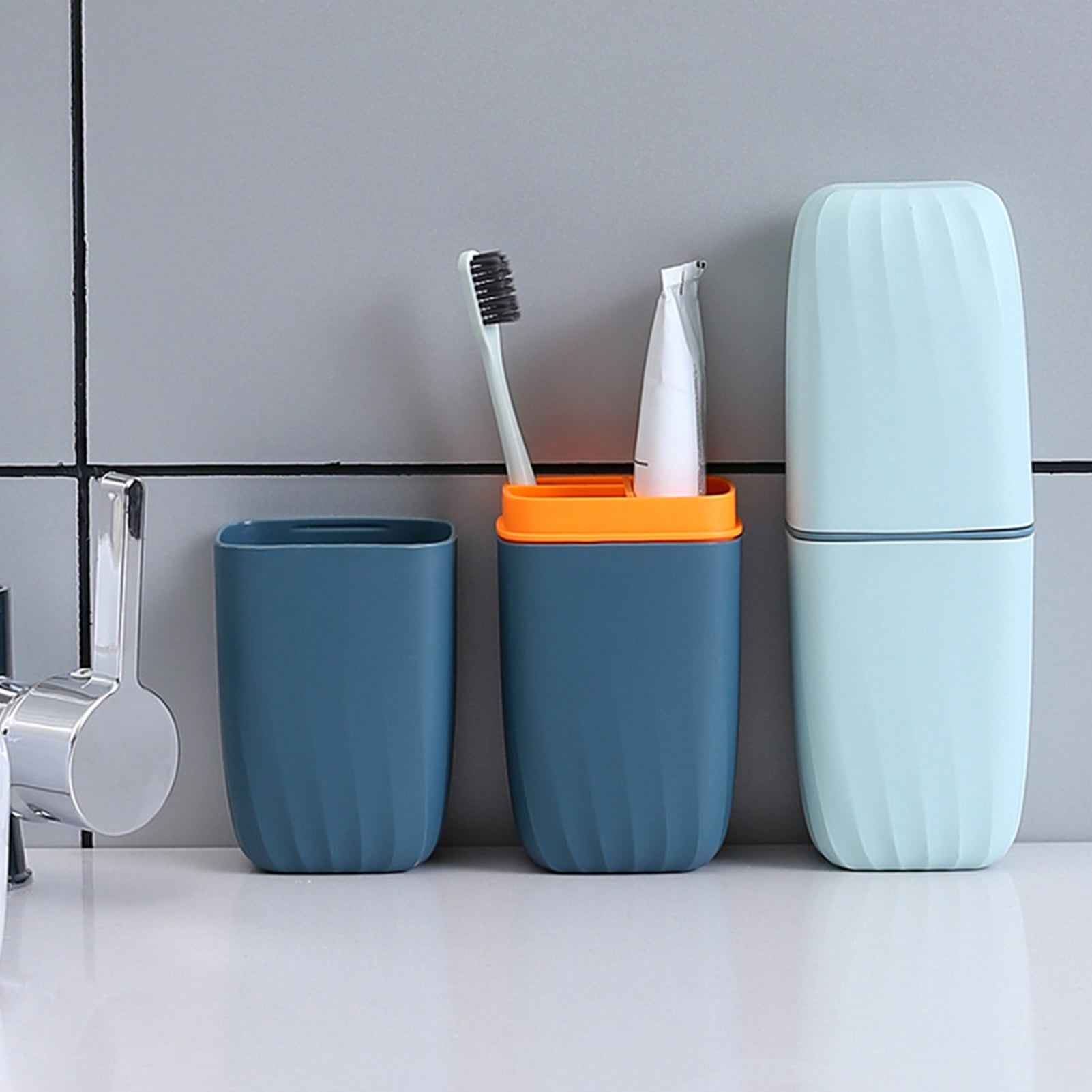 WONG Toothbrush Container Smooth Edge Harmless Eco-friendly Toothbrush ...