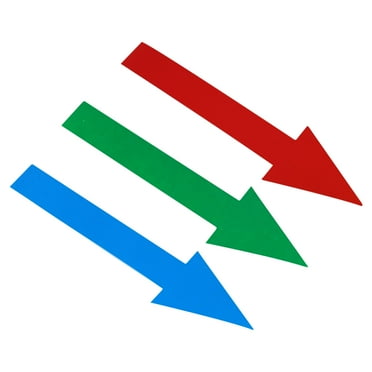 Uxcell 8" Length Directional Arrow Sticker Self Adhesive Wall Sign ...