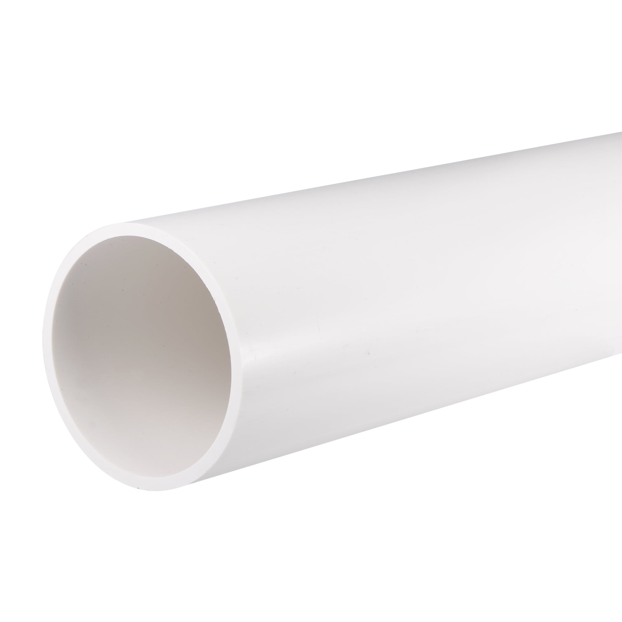 Uxcell 81.4mm ID 90mm OD 0.33m White PVC Rigid Round Pipe High Impact ...