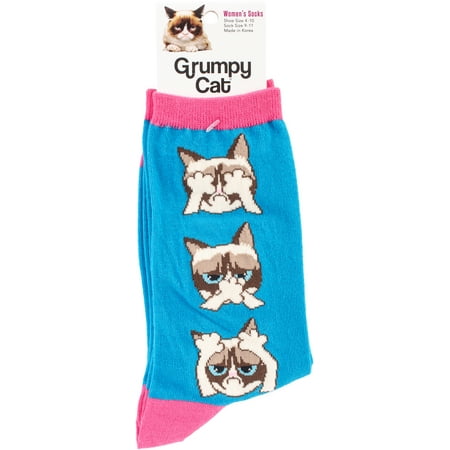 Grumpy Cat Crew Socks-Hear, Speak, See No Grumpy | Walmart Canada