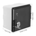 Alasum Lockable Outdoor Electrical Outlet Box Weatherproof Black ...