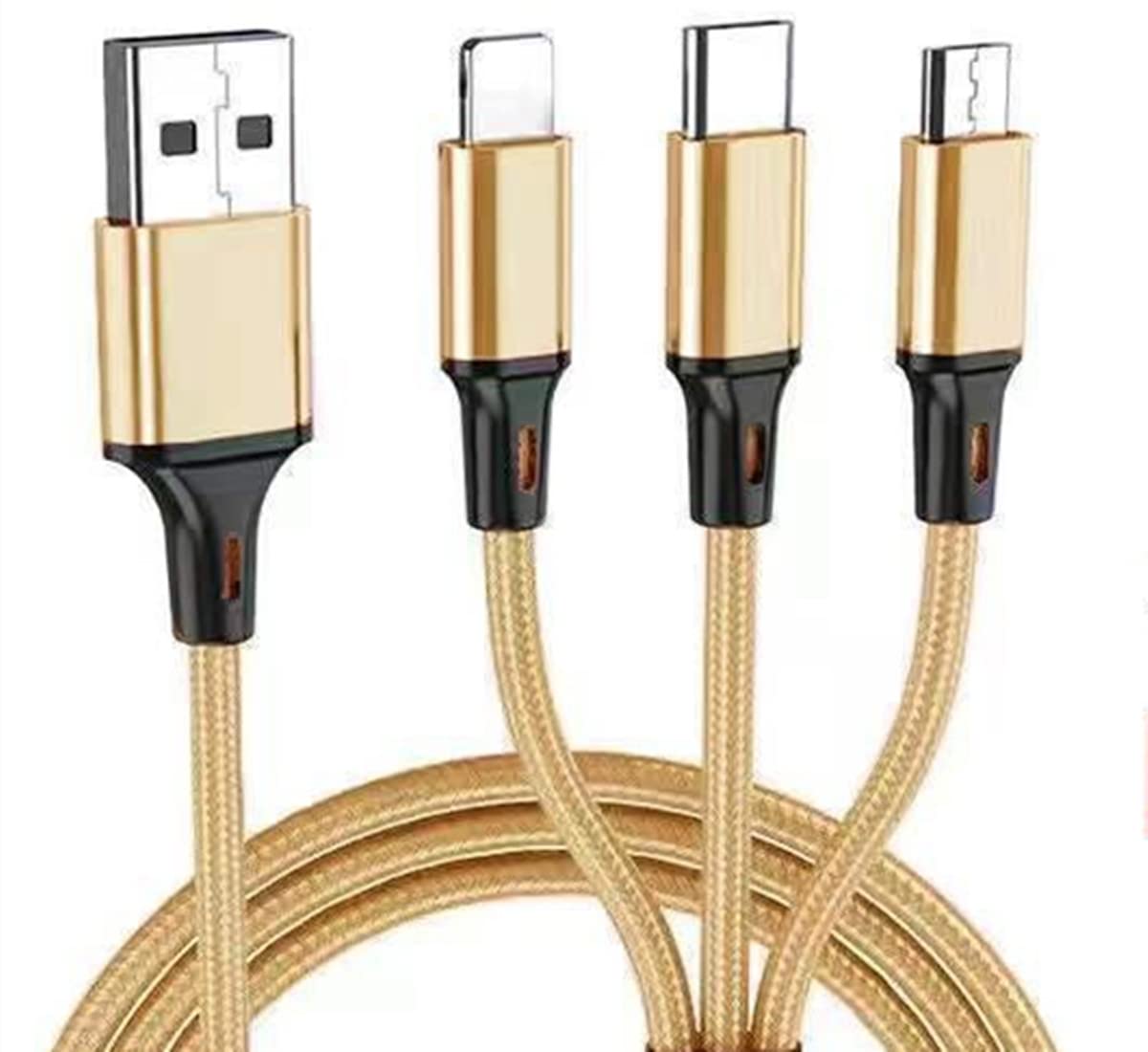 LINLIN Multi Charging Cable, 1.2m 3 in 1 Multi USB Charger Cable with ...