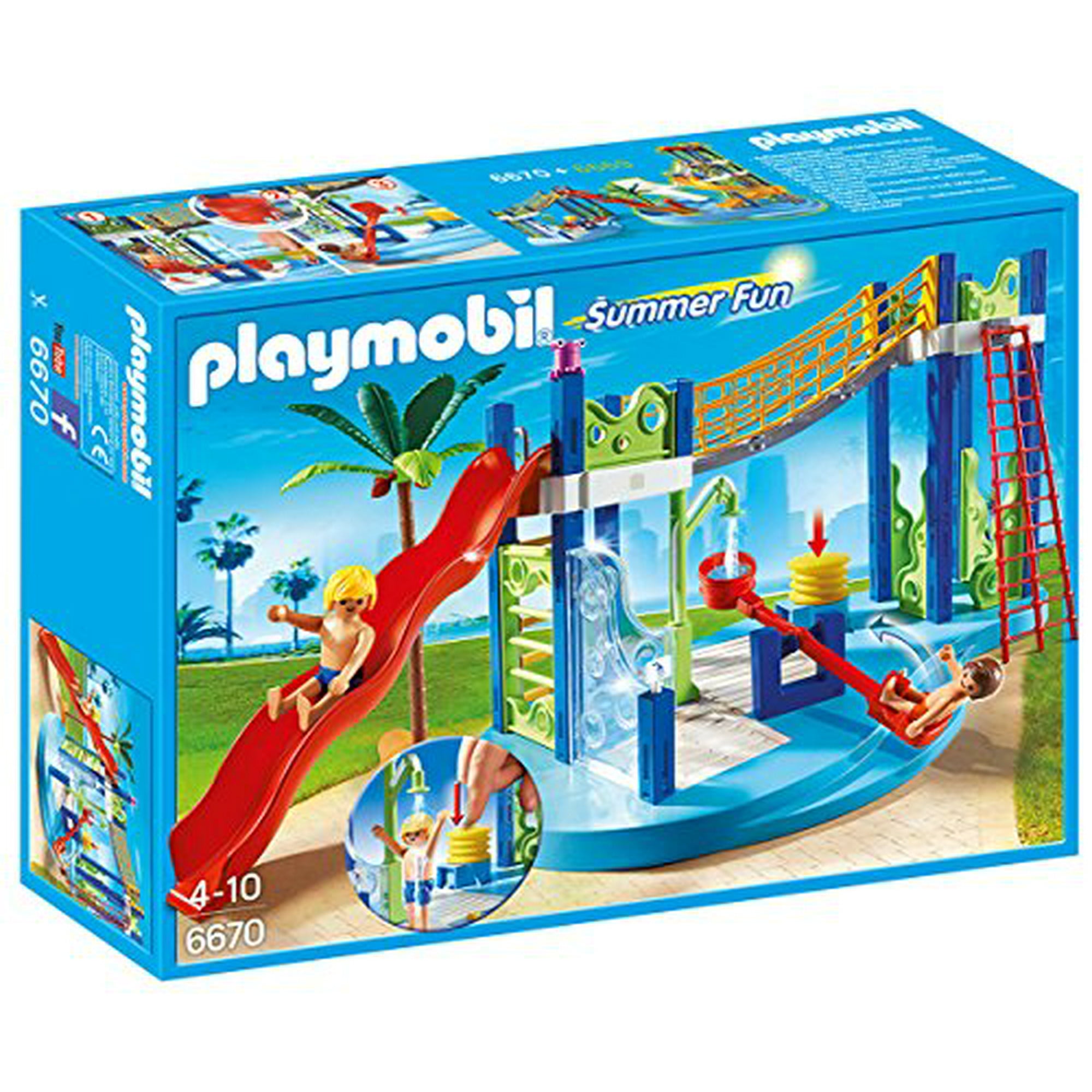 Playmobil water park with slides playset store