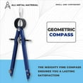 2 Pack Drafting Compass with Lock Math Bow Compass Drawing Metal ...