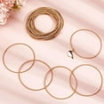 1 Box 30Pcs Steel Wire String Bracelets Bulk 12 Gauge Golden Metal ...