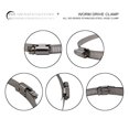 10" Hose Clamp 183mm - 254mm (7.18" - 10") Stainless Steel Hardware ...
