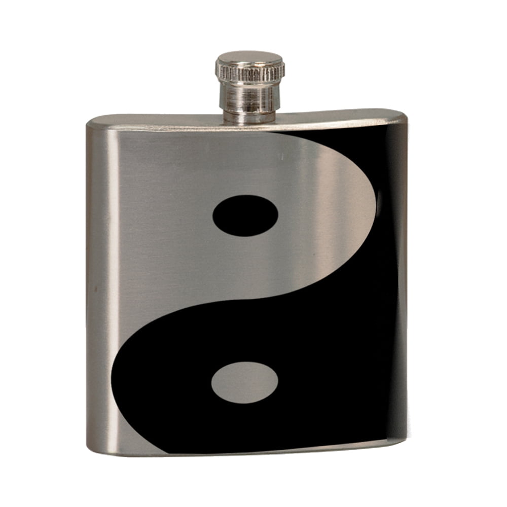 KuzmarK 6 oz. Stainless Steel Pocket Hip Liquor Flask - Ying KuzmarK 6 oz. Stainless Steel Pocket Hip Liquor Flask - Ying
