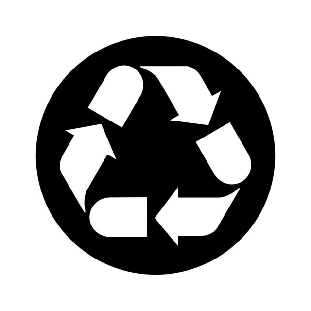 Recycle Symbol Sticker Decal Die Cut - Self Adhesive Vinyl ...
