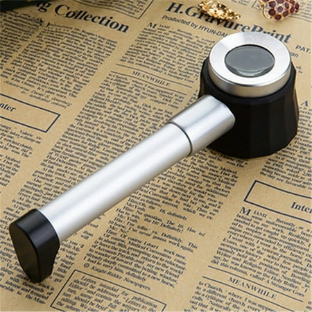 30X Led&Uv Lighted Handheld Magnifier With Scale Measuring Loupe for ...