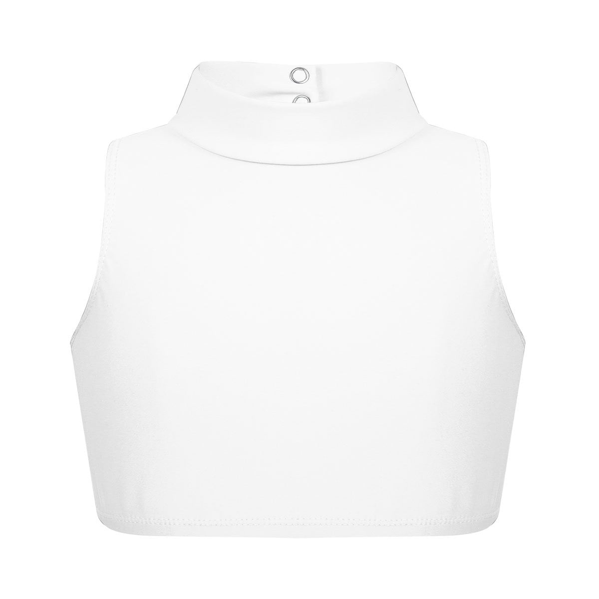 inhzoy Kids Girls Mock Neck Criss Cross Back Crop Top Dance Sports Bra ...