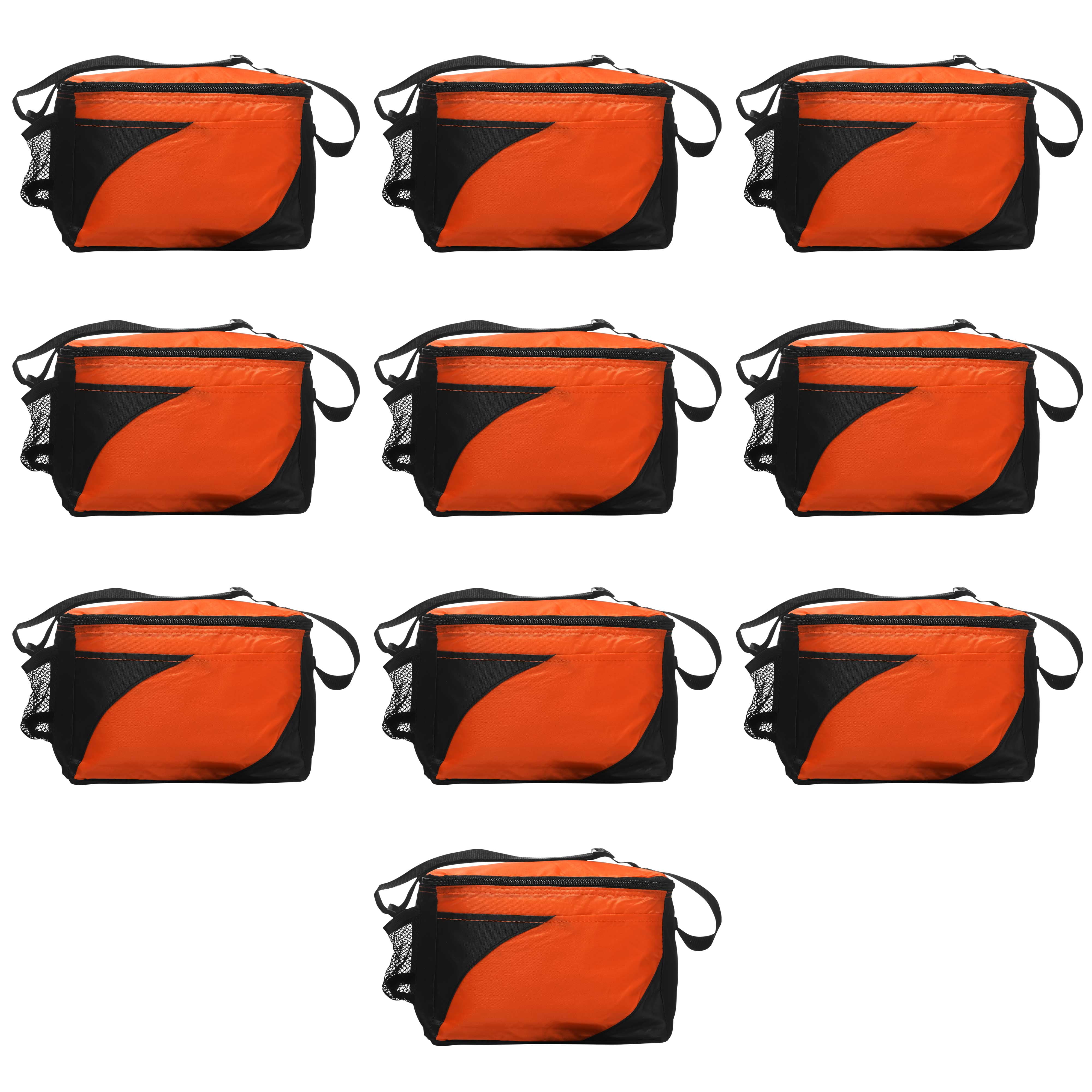 Access 10-Set Insulated Cooler Lunch Bags with Front & Side Pockets ...