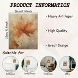 Rectangle with Face Pattern Paper Party Decoration Maple Leaf 350x280mm ...