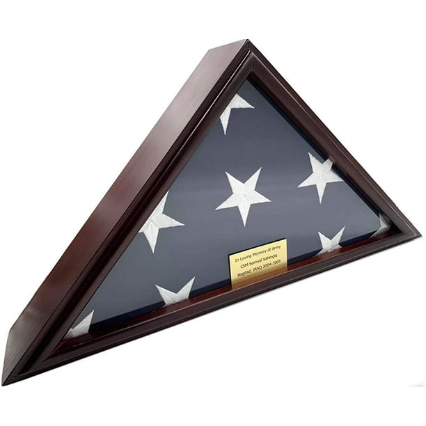 DECOMIL 5x9 Flag Display Case for American Veteran Burial Flag - Solid ...