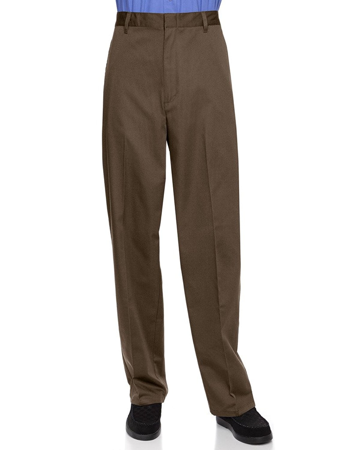 AKA Half Elastic Flat Front Men's Slacks Big Sizes Available - Walmart.com