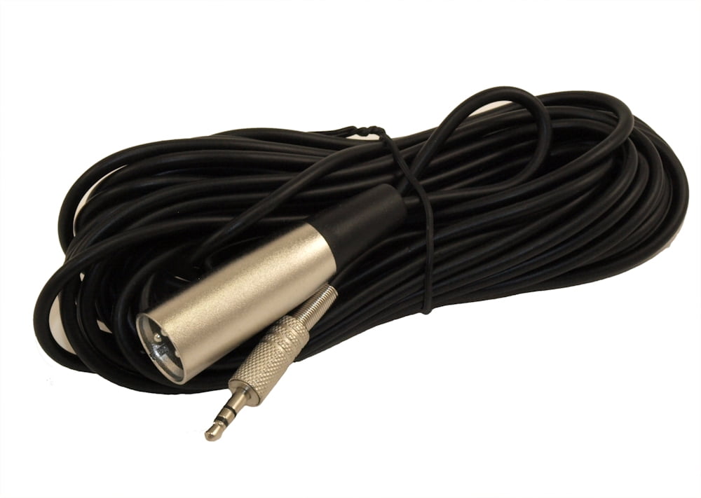 25Ft XLR 3P Male to 3.5mm TRS Male (Balanced Audio) Capture Cable ...