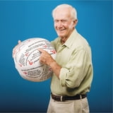 S&S Worldwide Toss 'n Talk-About Family History Ball. Beach Ball Style ...