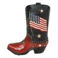 Western Cowboy Patriotic US Flag Liberty Bell Eagle Cowboy Boot Money ...