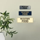 Signs ByLITA Standard No Outside Food Sign (Black) - Large - Walmart.com