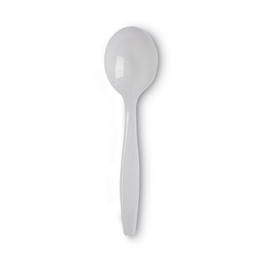 Dixie Plastic Cutlery, Heavyweight Soup Spoons, White, 100/Box ...