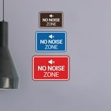 Signs ByLITA Classic Framed, No Noise Zone Sign (Blue) - Small ...