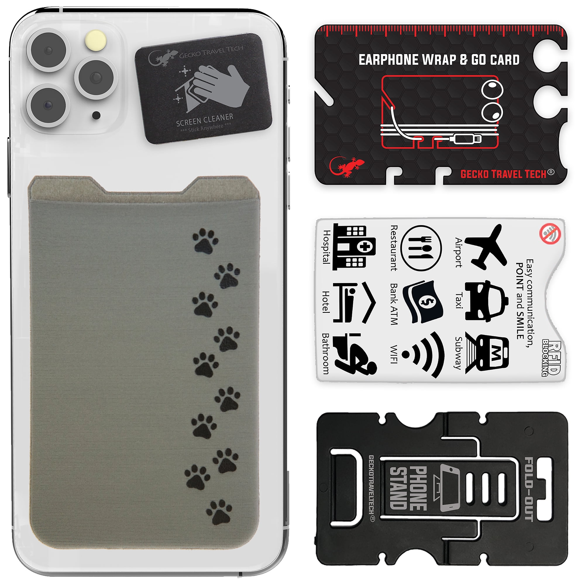 Click here for Gecko Travel Tech Phone Wallet - Cell Phone Stand... prices