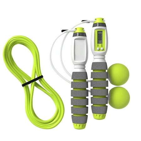 Jump Rope Electronic Counting Skipping Rope Adjustable Transparent ...