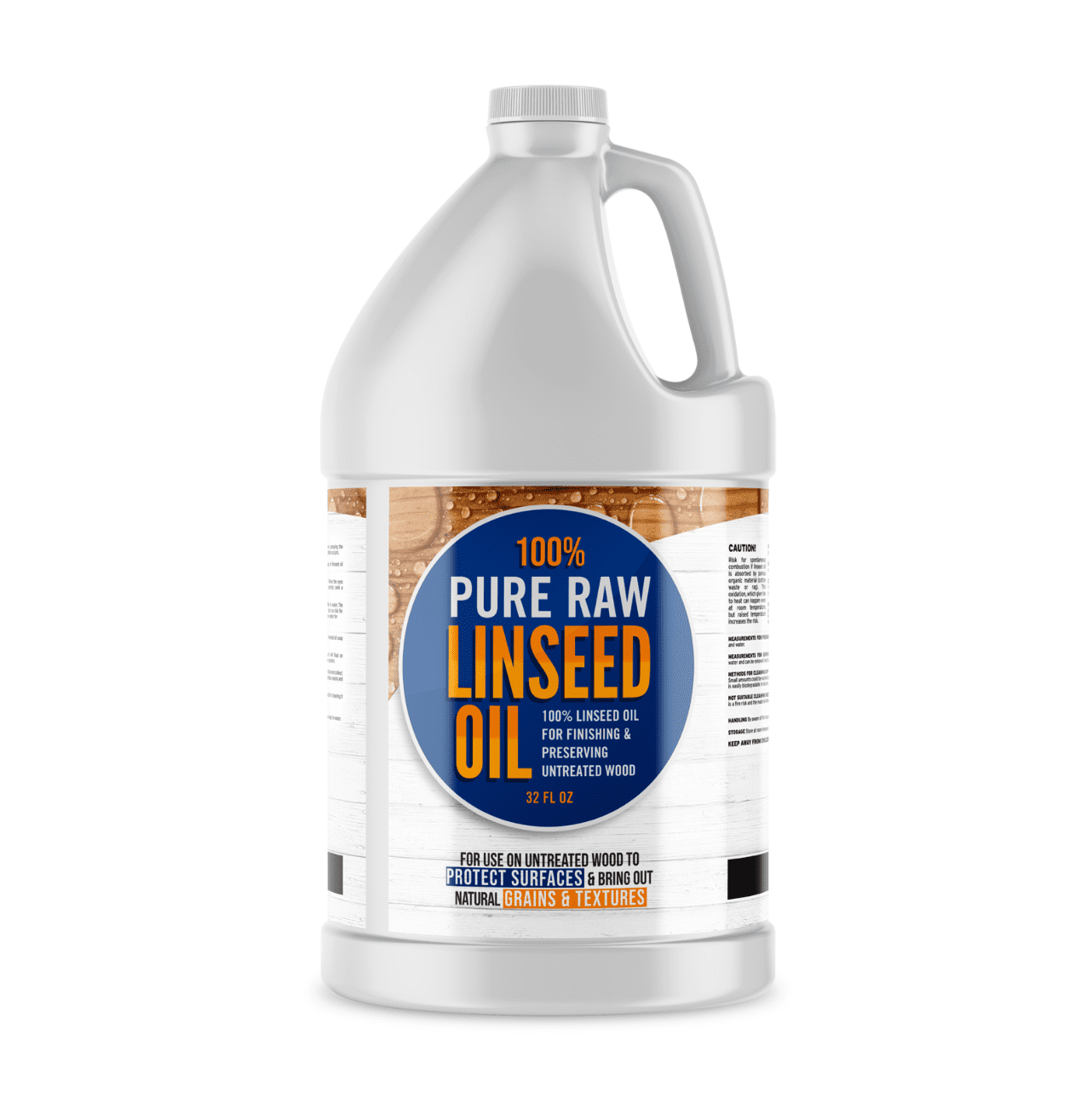 Pure Chemistry Raw Linseed Oil, 1 Gallon - 128 Fl Oz - Wood Safe ...