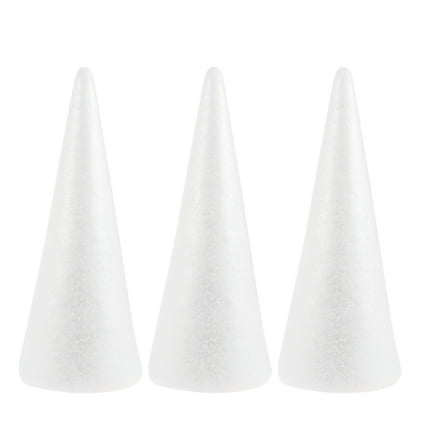 8pcs Foam Cone Polystyrene Cone Shapes Tree Crafts Table Centerpiece ...