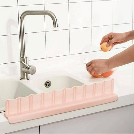 Water Splash Plate Wash Basin Kitchen Gadget Sink Baffle Suction Cup ...