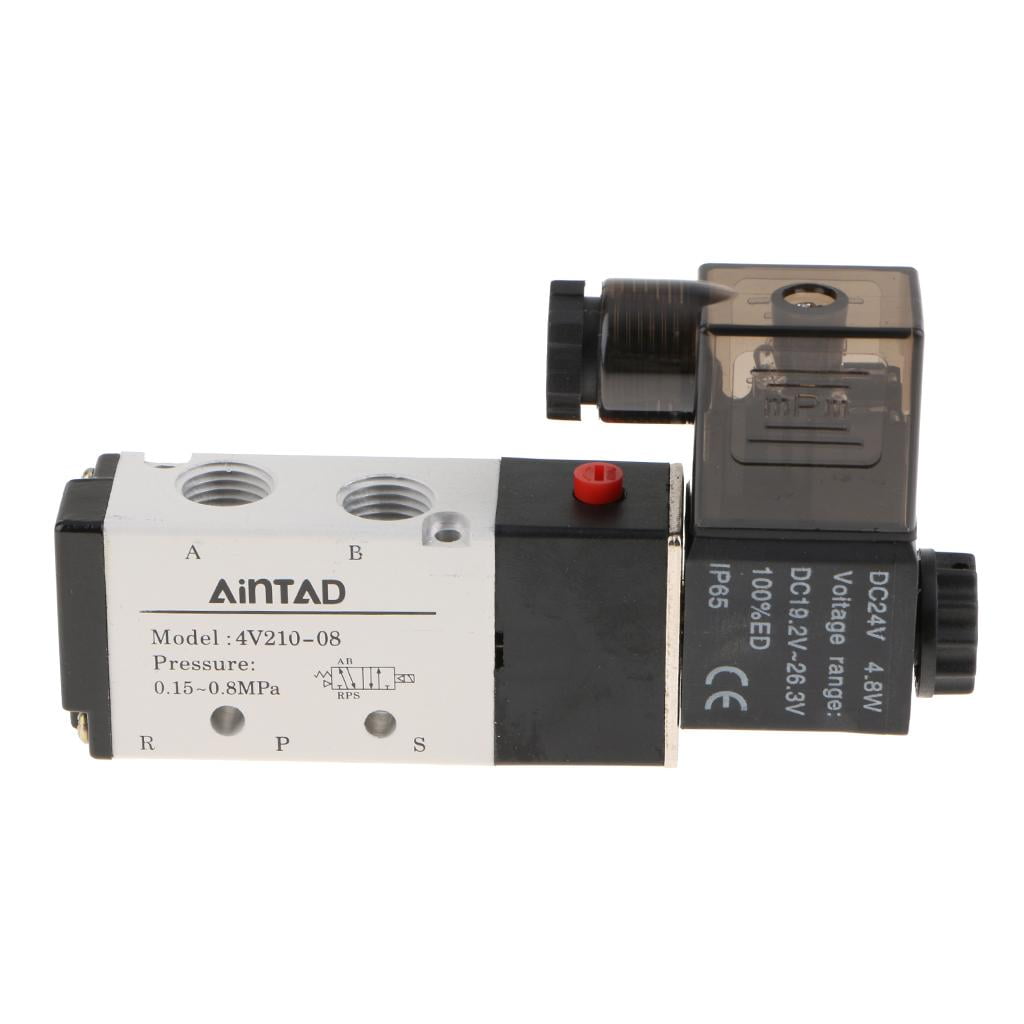 Válvula solenoide Cola Válvulas de solenoide neumáticas 5 puertos 2 ...