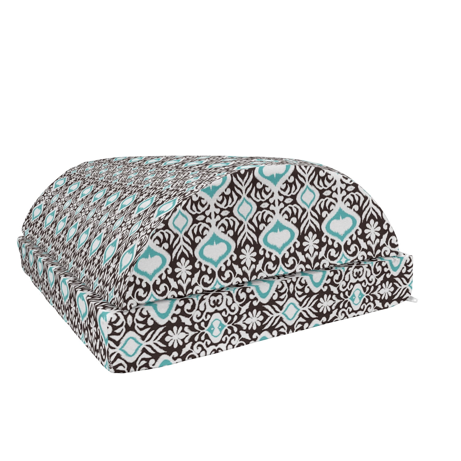 Oriental Foot Rest, Flourishing Motifs Eastern Inspired Curves and ...