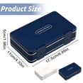 Double Layer 24 Compartment Pill Organizer, Leak Proof Portable Storage ...