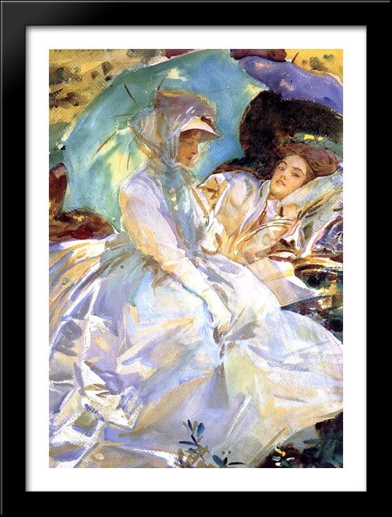 Simplon Pass: Reading 28x38 Large Black Wood Framed Print Art by John ...
