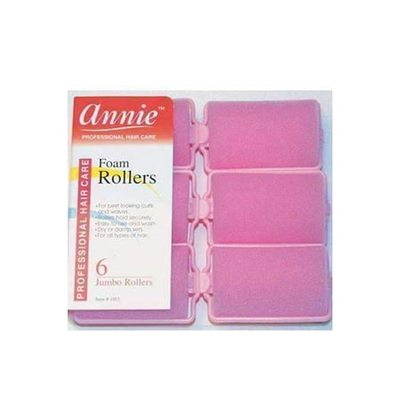 Annie Foam Rollers 1 1/2" Jumbo Pink #1055 6 Pieces Pink | Walmart Canada