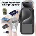 1 Pack Adjustable Phone Armband Holder, Clear Window Crossbody Pouch ...