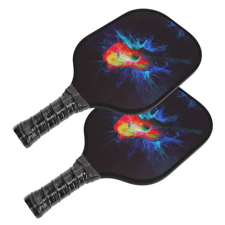 Pickleball Set, 2 Rackets Ergonomic Pickleball Racquet Set Non Slip ...