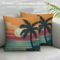 Creowell Modern Tropical Leaves Pillow Covers, Minimalist Aesthetic ...