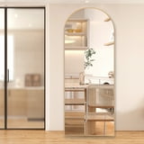 "RACHMADES 65""x22"" Arch Full Length Shatterproof Mirror, Stand Alone ...