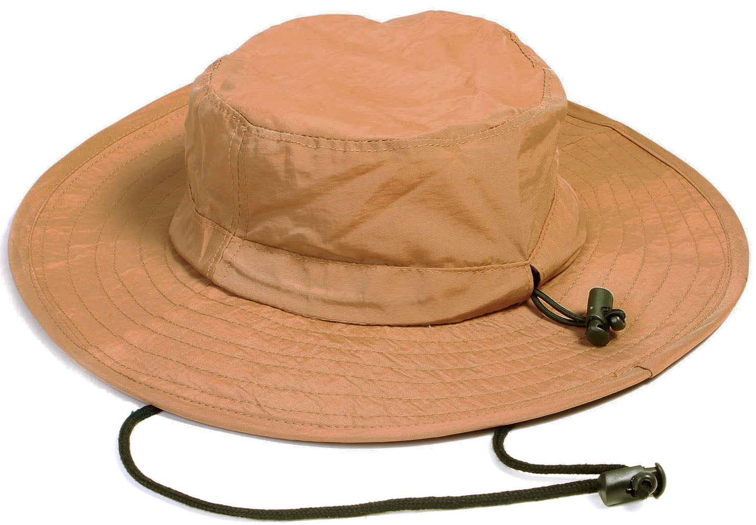 Wide Brim Packable Sun Protective Field Hat w/ Chin Strap Khaki-B002 ...