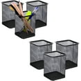 Toocust Office Stationery Supply, Black Wire Mesh Pencil Holder 6 Pack ...