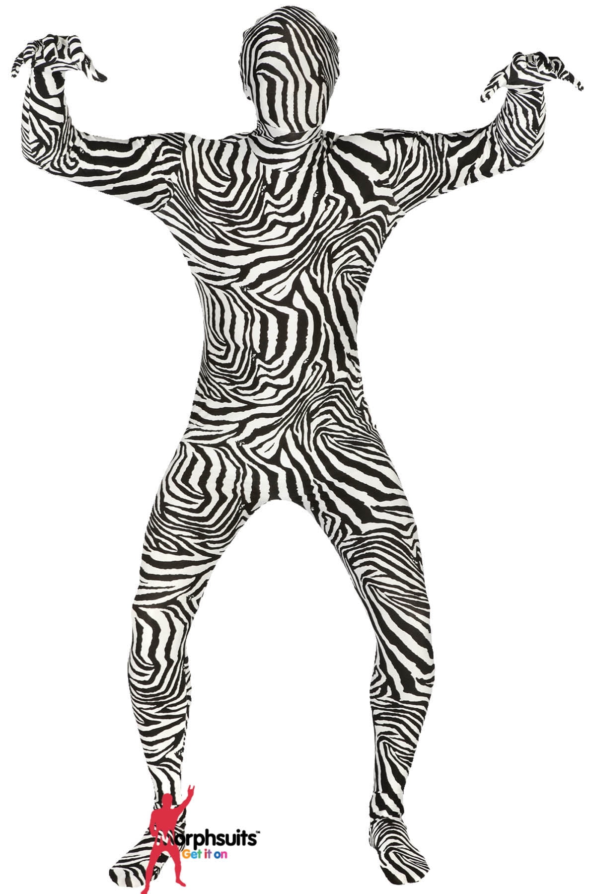 Original Morphsuits Black Zebra Adult Suit Character Morphsuit ...