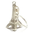 Silver 3D Eiffel Tower Key Chain - Walmart.com
