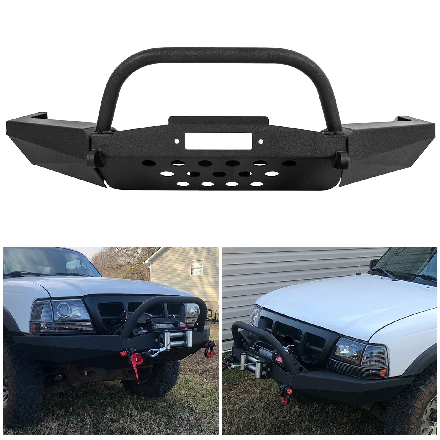 KOJEM Modular Front Bumper for 1998-2011 Ford Ranger W/ Winch Plate ...