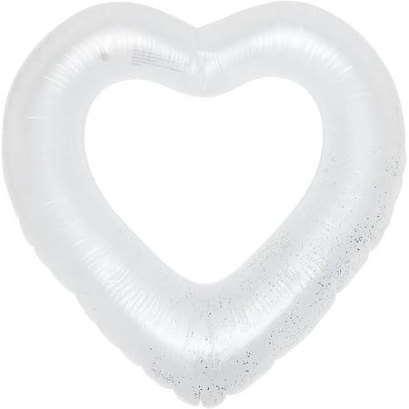 Heart Shaped Swimming Ring Pool Float Ring Inflatable Swim Ring Float ...