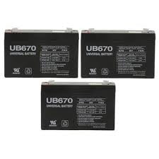 UB670 6 Volt 7 AMP SLA/AGM Battery 3 Pack + FREE SHIPPING! - Walmart.com