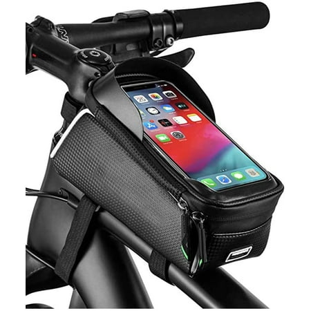 Bike Phone Front Frame Bag, Bicycle Top Tube Handlebar Bags Waterproof ...