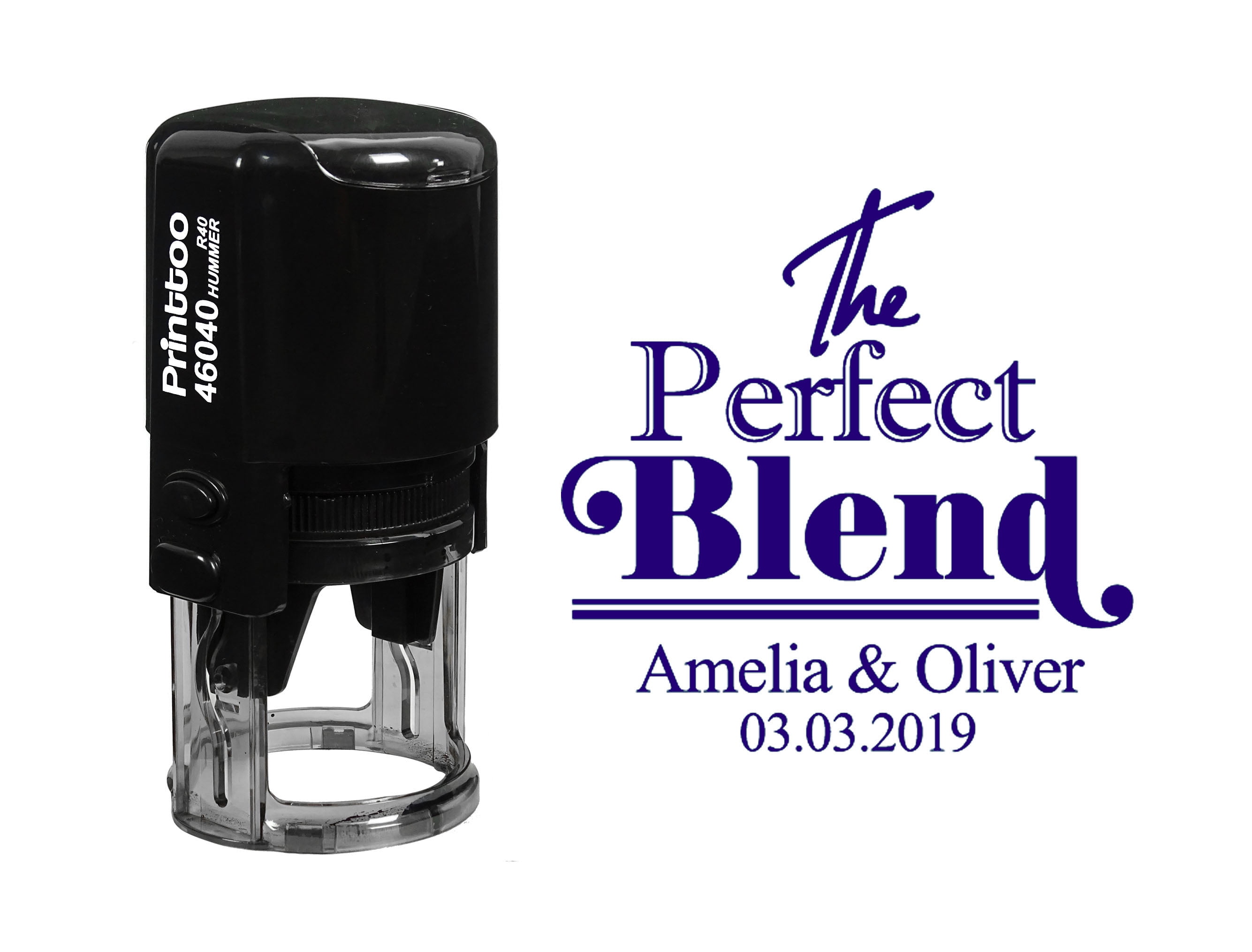 Printtoo Heavy Duty Dater Stamp Self Inking With Revised By Text And ...