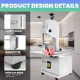 Heavy Duty 1500W Bone Saw, Commercial Meat Cutter, 330-441 lbs/h High ...