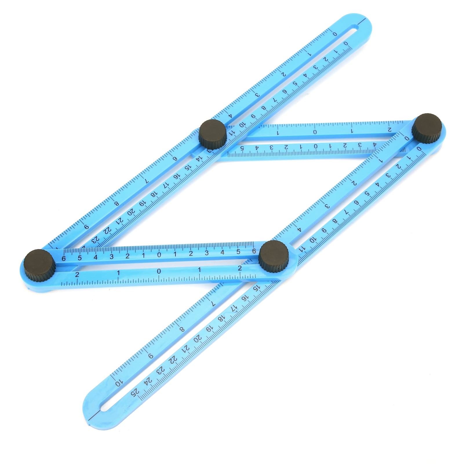 Regla de escala con plantilla de múltiples ángulos, reglas de 4 lados ...